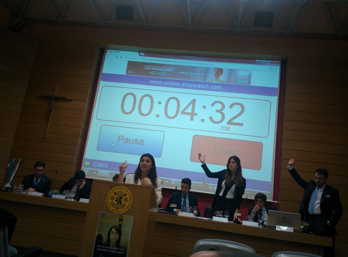 Javier Alberite y Luis Ignacio Belzuz, ganadores del III Asun Almajano BP Debating Tournament ...